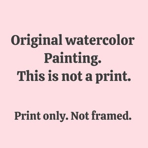 Original Floral Watercolor Painting, Pink Watercolor Flowers “pink ...
