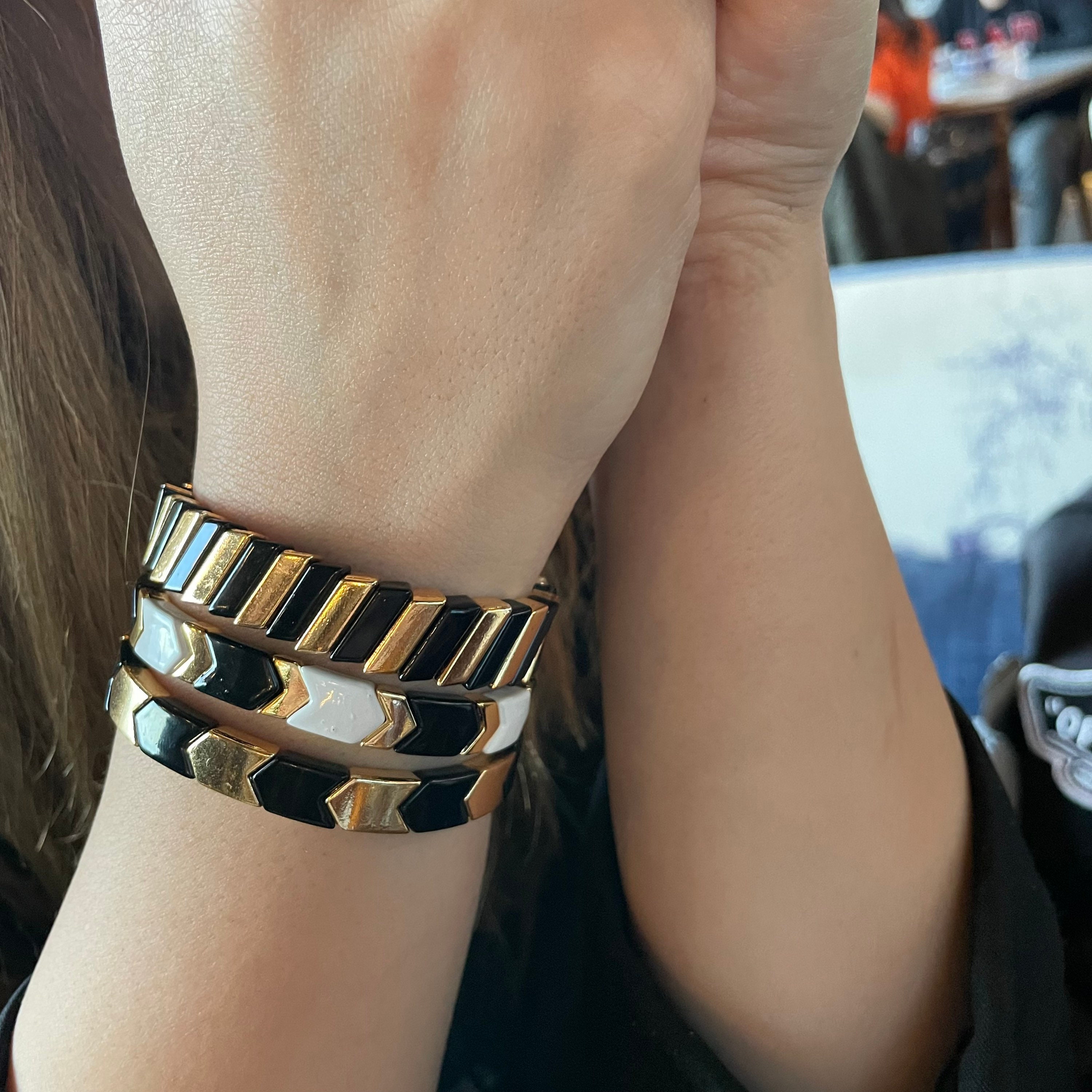 Black And Gold Club Bracelet