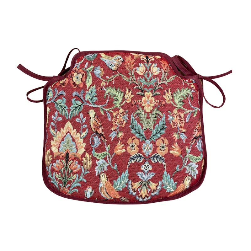 Farmhouse Chair Cushions Red - Etsy UK