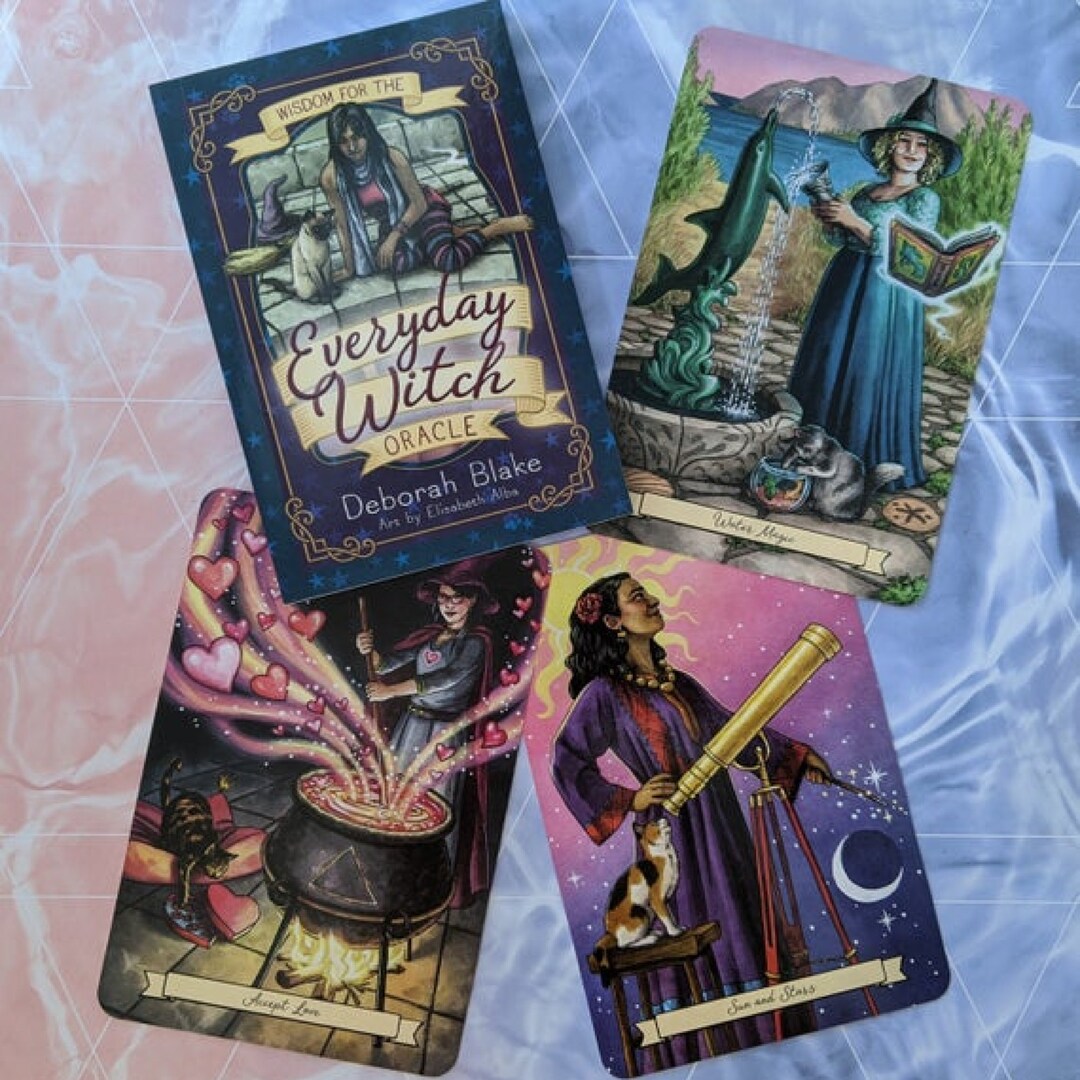Everyday Witch Oracle Cards & Book by Deborah Blake Divination Psychic ...