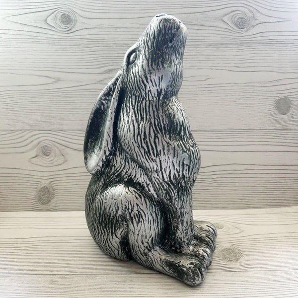 Moon Gazing Hare Garden Statue - Etsy Australia