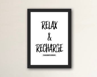 Recharge Wall Art - Etsy