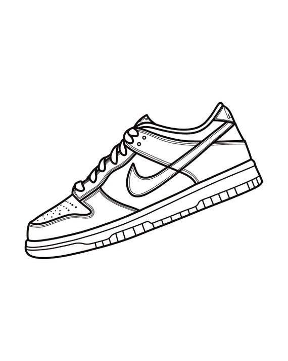 Sneakers Poster Nike Dunk Low A4 A3 Paper Finland Ubicaciondepersonas 