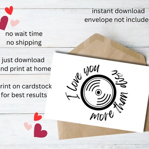 Disc Golf Greeting Card | I Love You More Than Disc | Funny Card | Disc ...