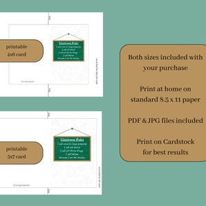 Funny Teacher Appreciation Card | Teacher Greeting Card | Printable ...