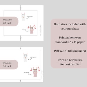 Funny Teacher Appreciation Card | Teacher Greeting Card | Printable ...