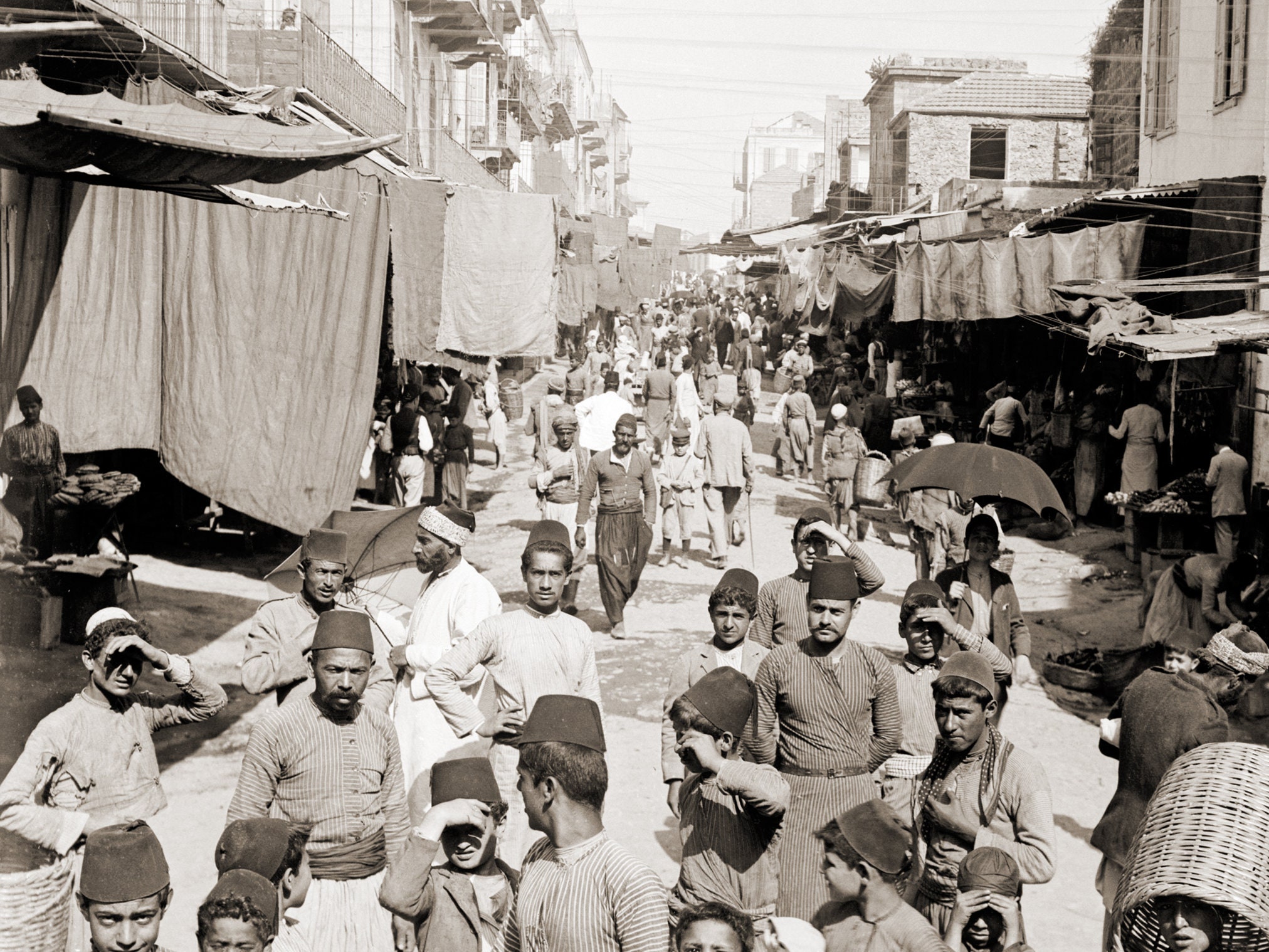 Beirut Lebanon 1900s Street Photograph, the Vegetable Market, Old ...