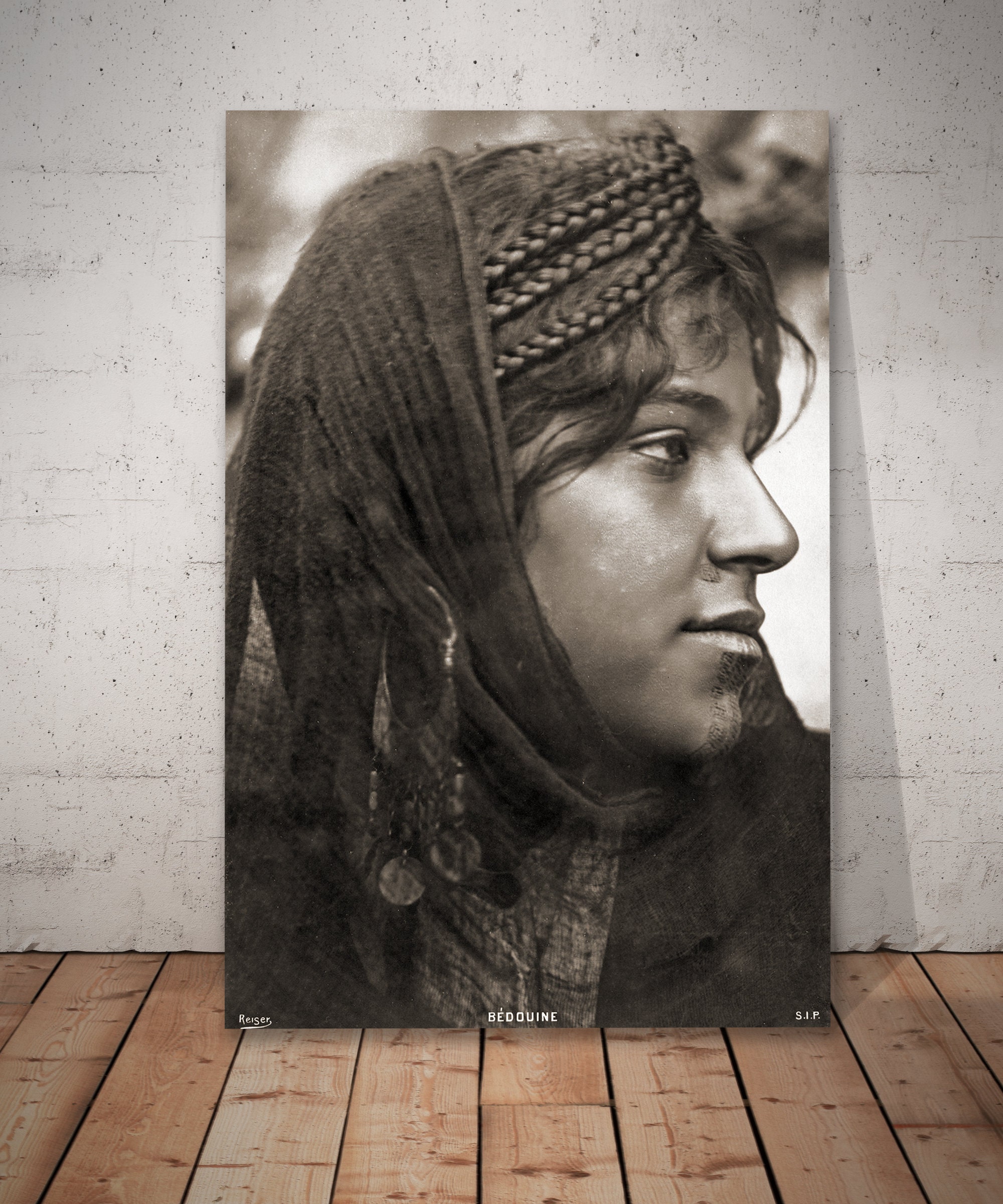 Portrait of a Bedouin Woman, Bedouin Photo Vintage, Bedouin Wall Art ...