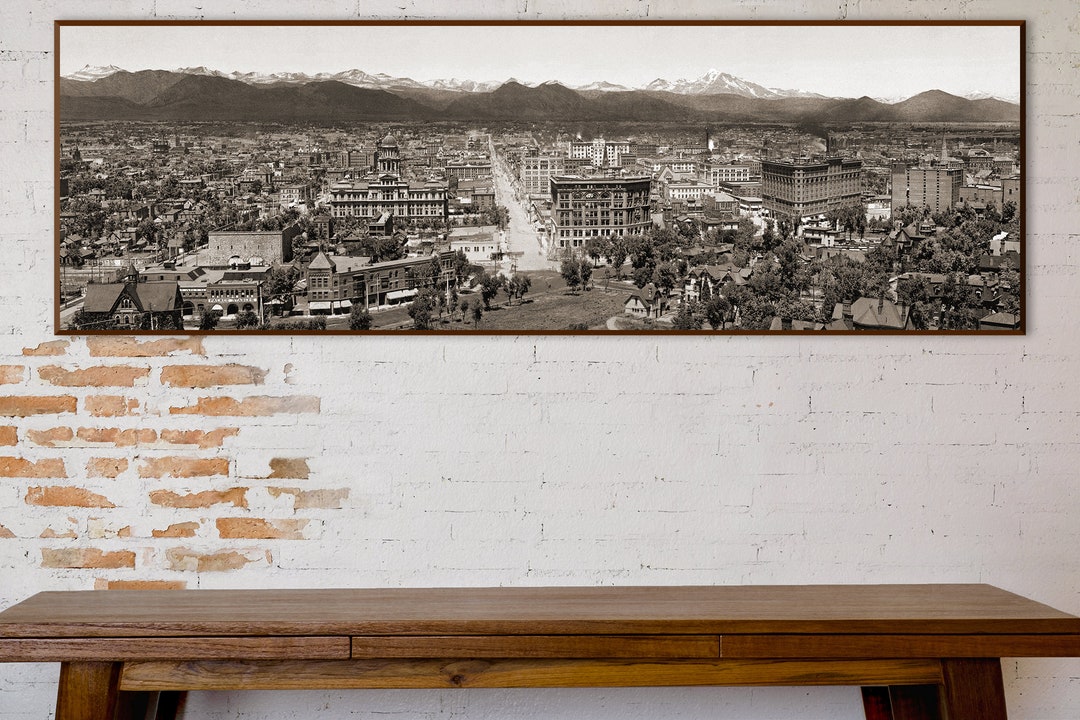 Denver Panorama 1900s Old Denver Photo Denver Wall Art - Etsy Hong Kong