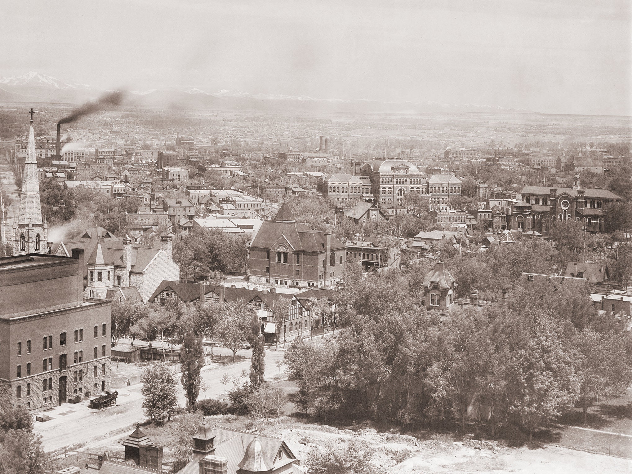 Denver Panorama 1900s Old Denver Photo Denver Wall Art - Etsy Australia