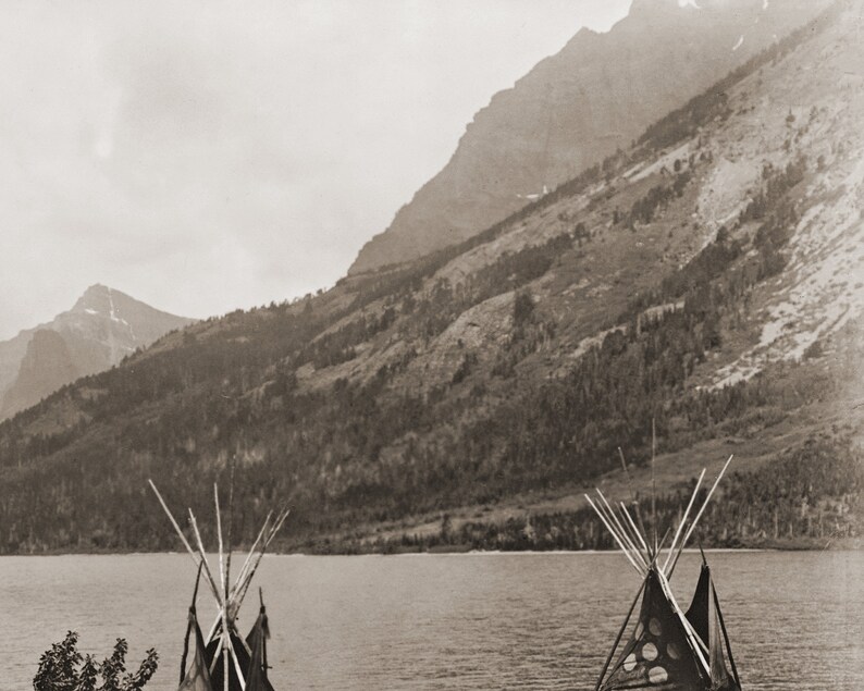 Blackfeet Indians Tipis Camp, Tipis Photo, Indian Encampment, Roland ...