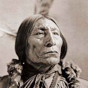 Wolf Robe, Cheyenne Indian Chief Studio Portrait, Believed to Be the ...