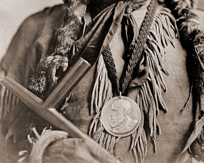 Wolf Robe, Cheyenne Indian Chief Studio Portrait, Believed to Be the ...