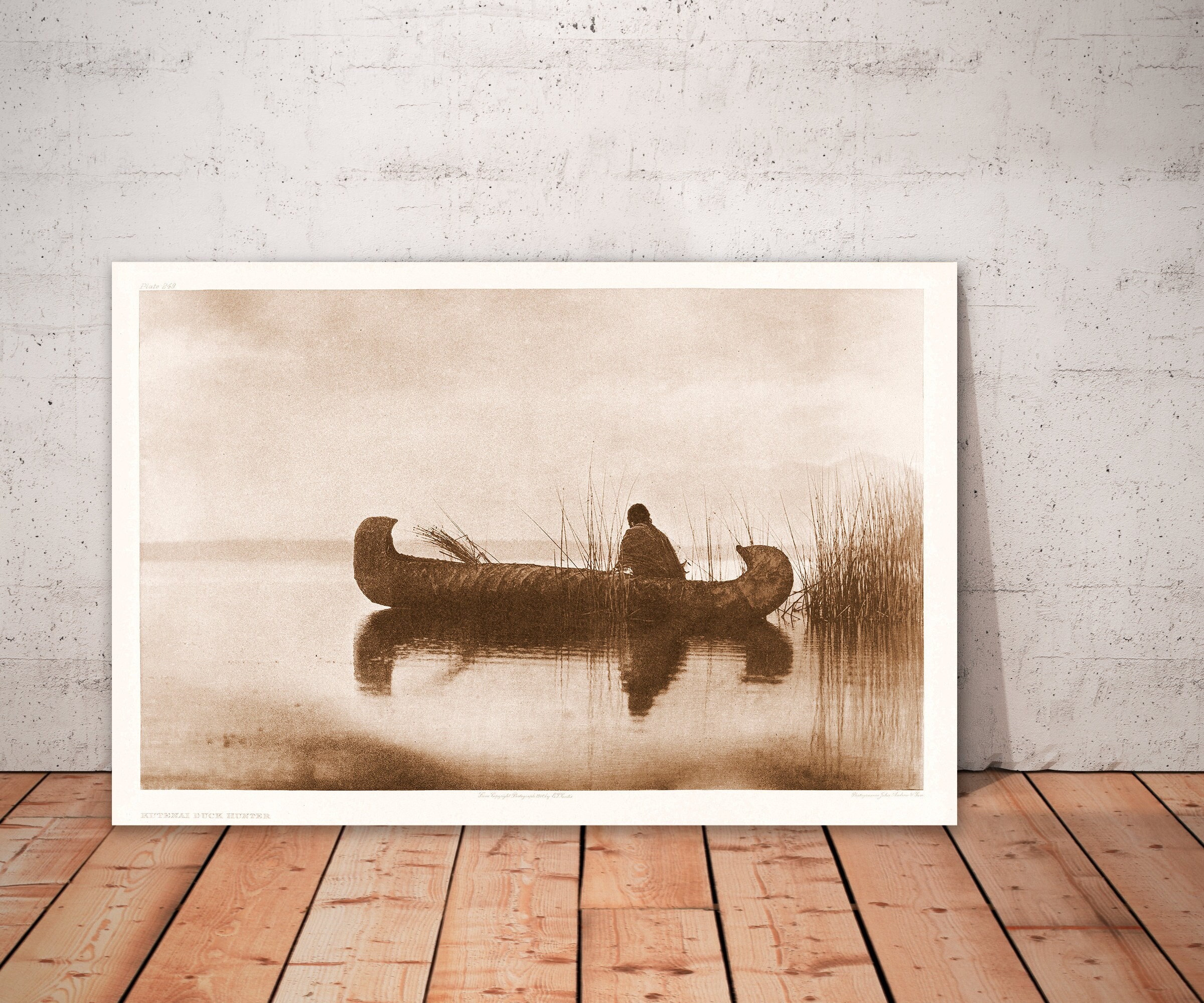 Kutenai Duck Hunter, Iconic Photo by Edward Curtis, Kutenai Indian ...