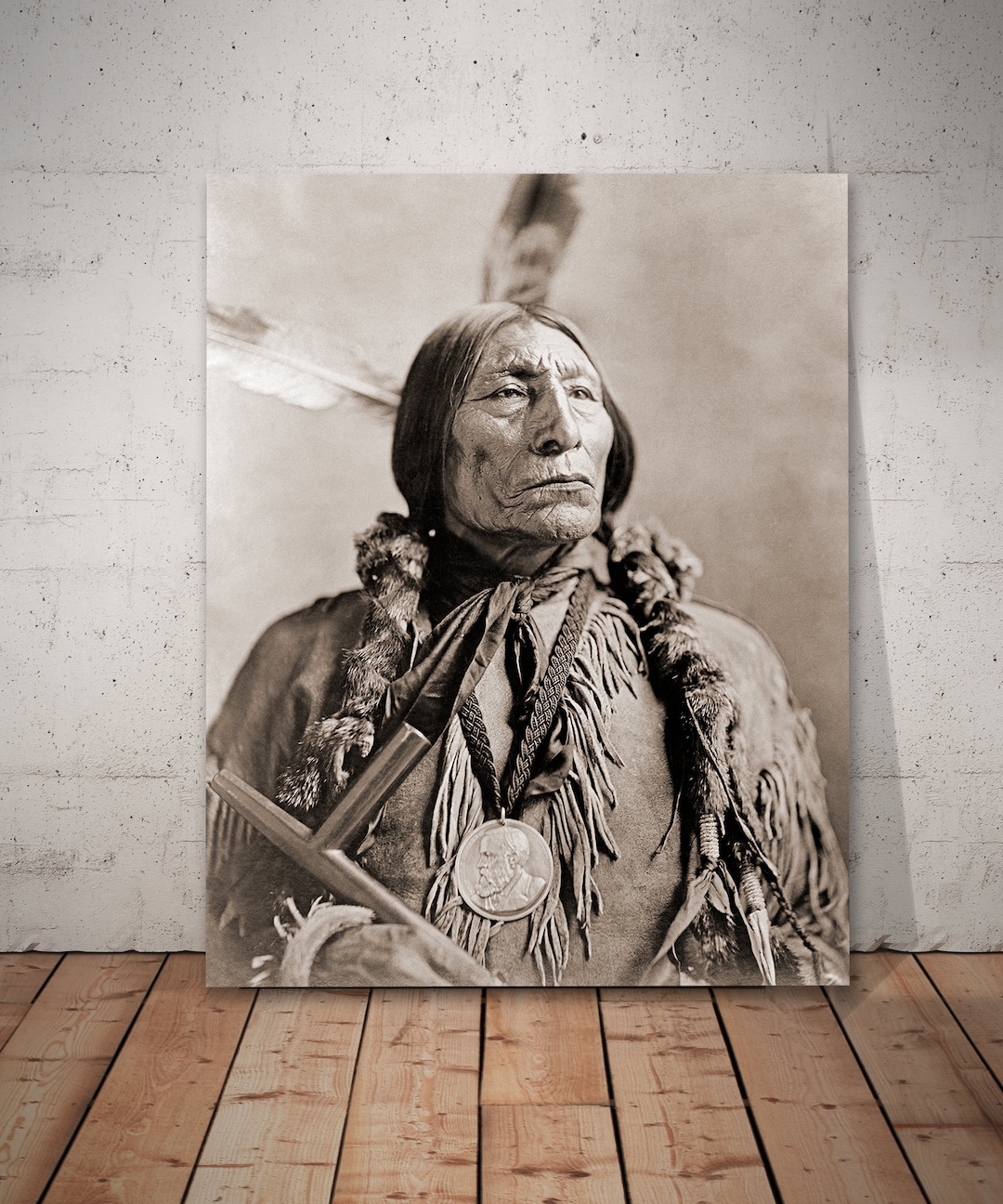 Wolf Robe, Cheyenne Indian Chief Studio Portrait, Believed to Be the ...