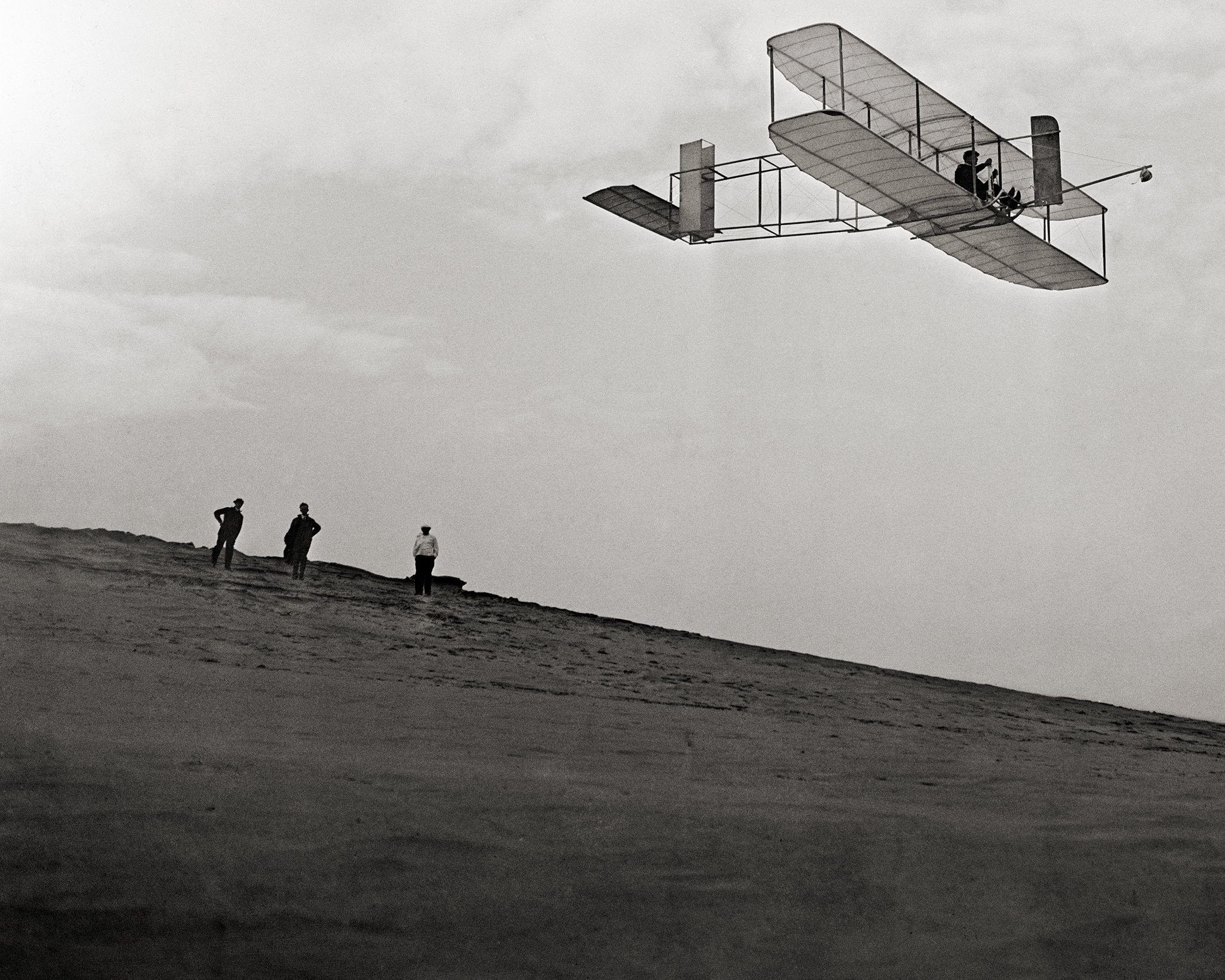 Wright Brothers Glider in Flight Aviation Pioneers Aviation - Etsy