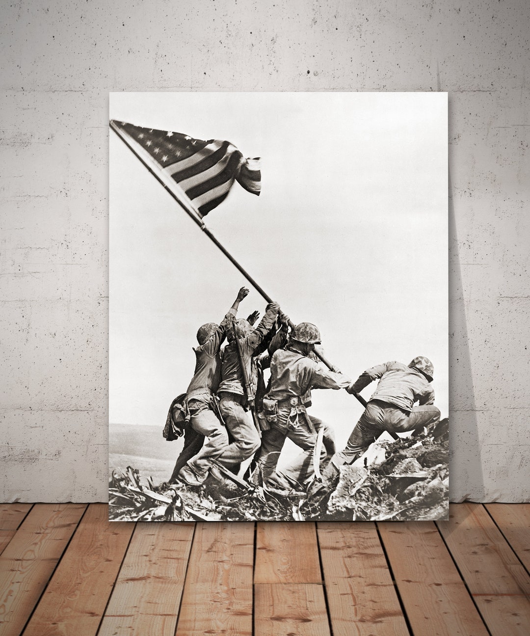 Raising the Flag on Iwo Jima is an Iconic WW2 Photograph of American ...