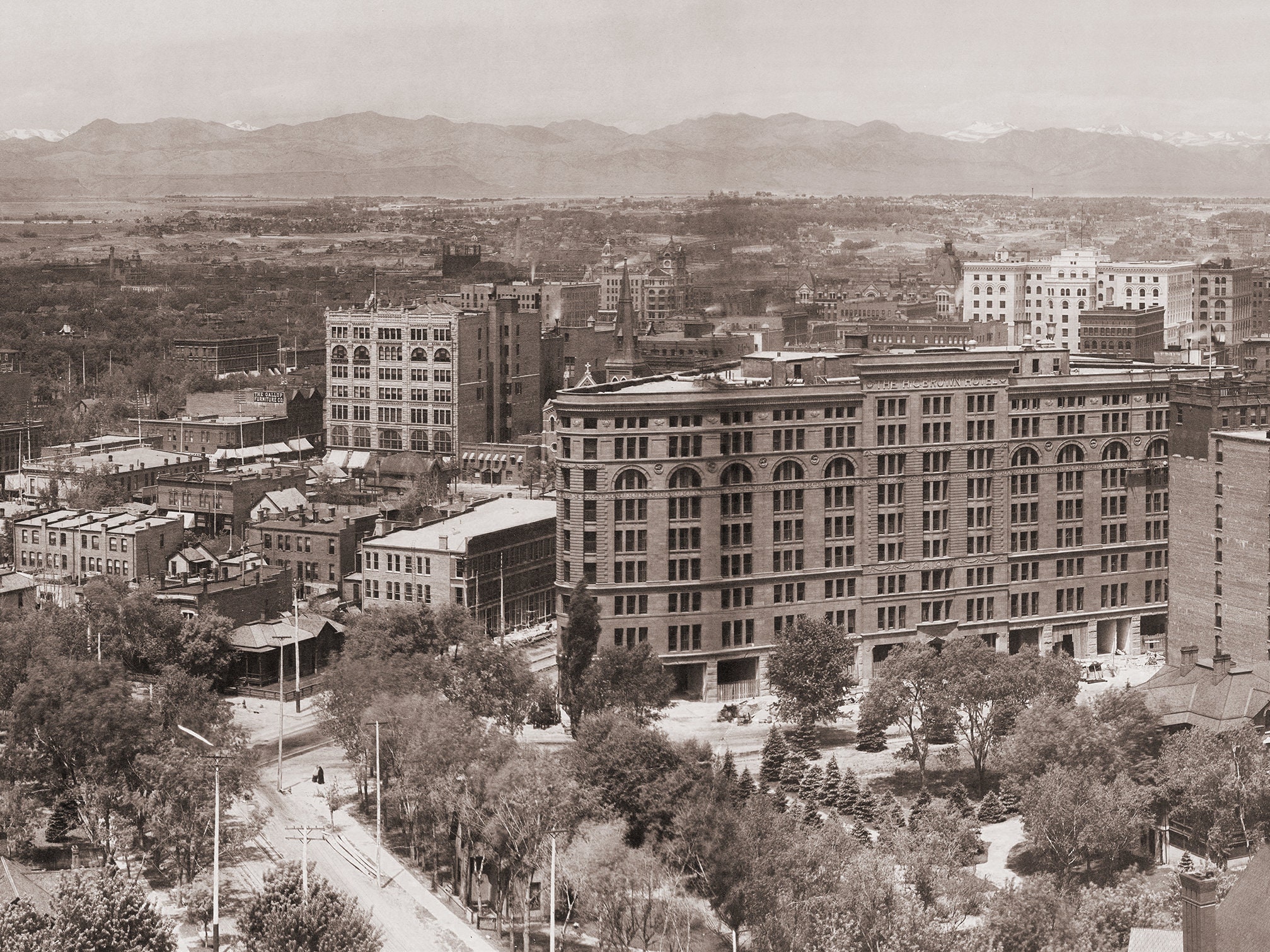 Denver Panorama 1900s Old Denver Photo Denver Wall Art - Etsy Australia