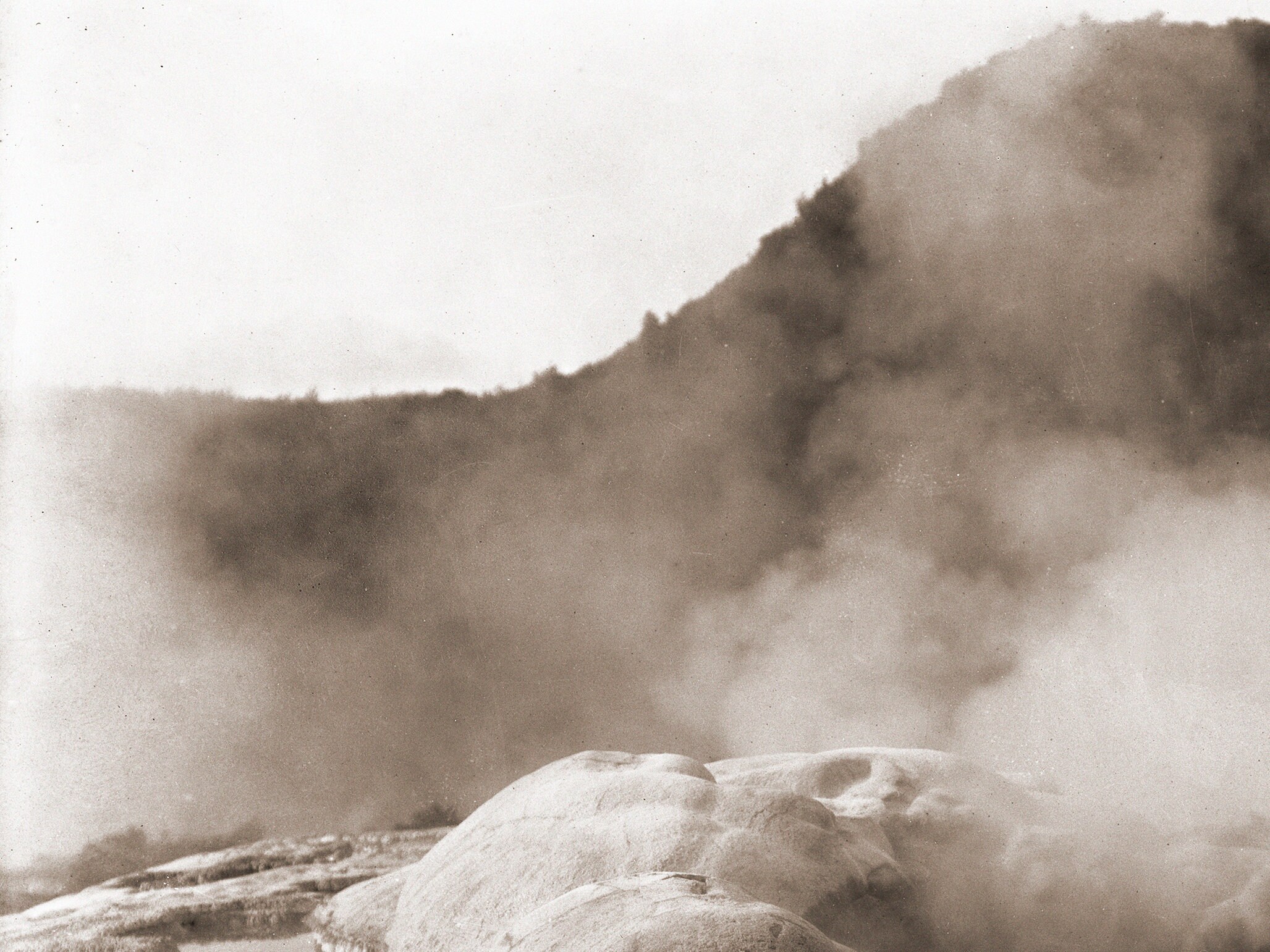 Beautiful Bella, a Maori Guide, Sitting at Edge of Rotorua Geysers ...
