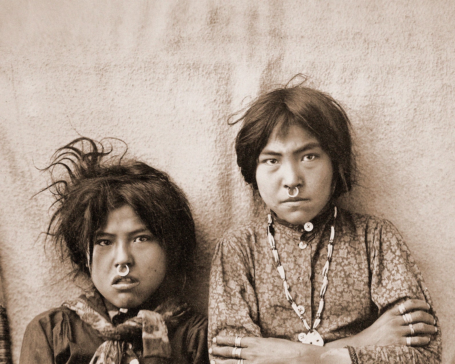Alaska Natives , Alaskan Natives, Two Tlingit Girls , North American ...