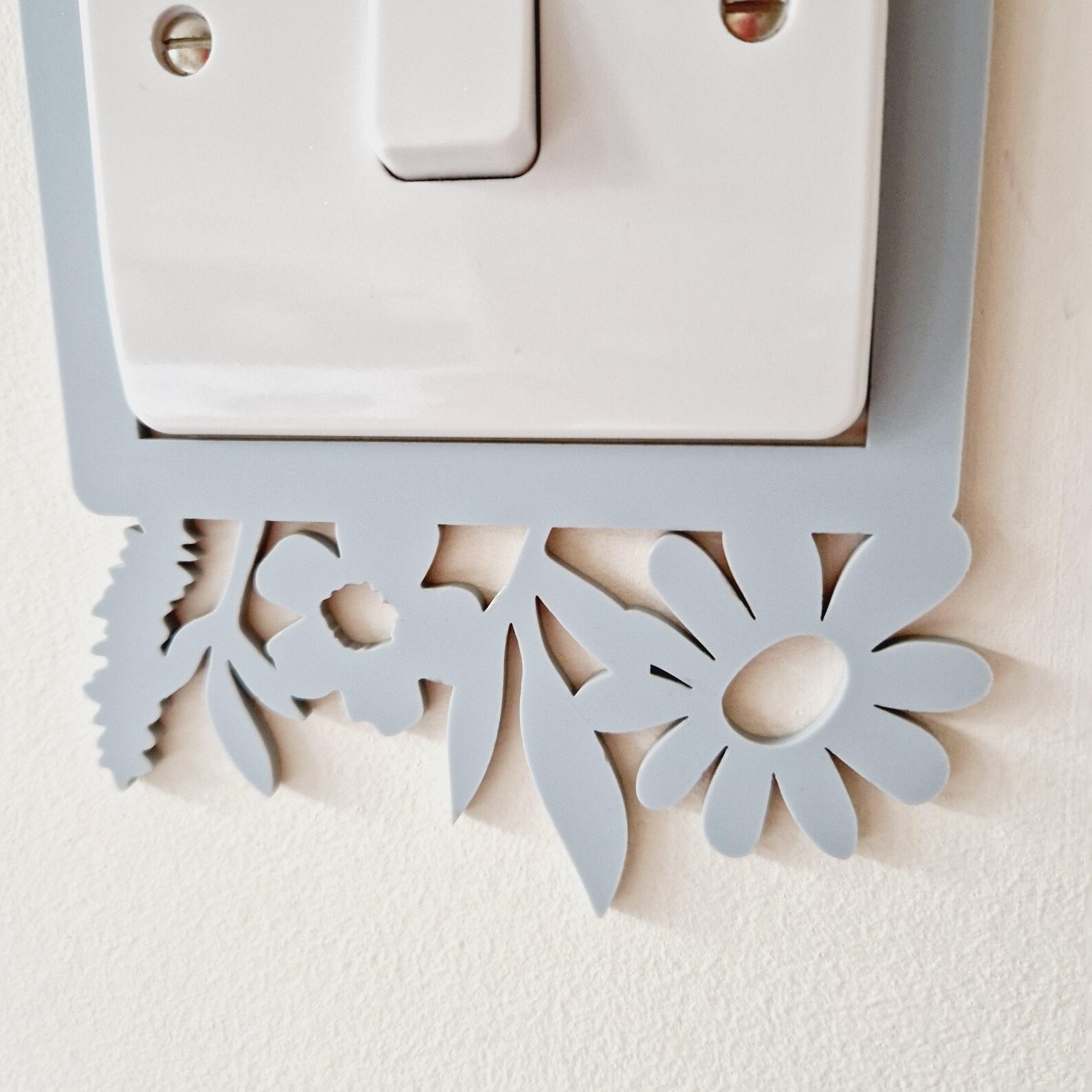 Wild Flower Light Switch Surround, Floral Play Room Decor Wildflower ...