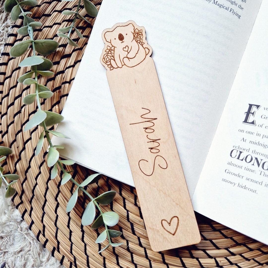 Personalised Wooden Valentines Bookmark Valentine's Day - Etsy
