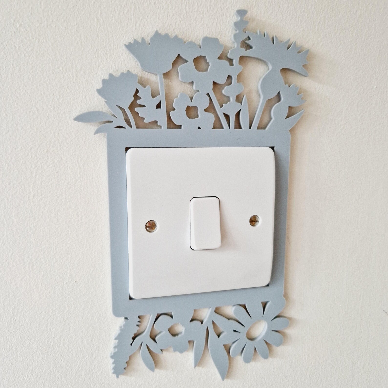 Wild Flower Light Switch Surround, Floral Play Room Decor Wildflower ...