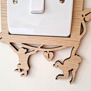 Wooden Safari Animals Light Switch Surround for Kids Room, Jungle Wild ...