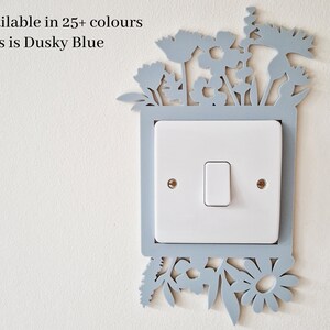 Wild Flower Light Switch Surround, Floral Play Room Decor Wildflower ...