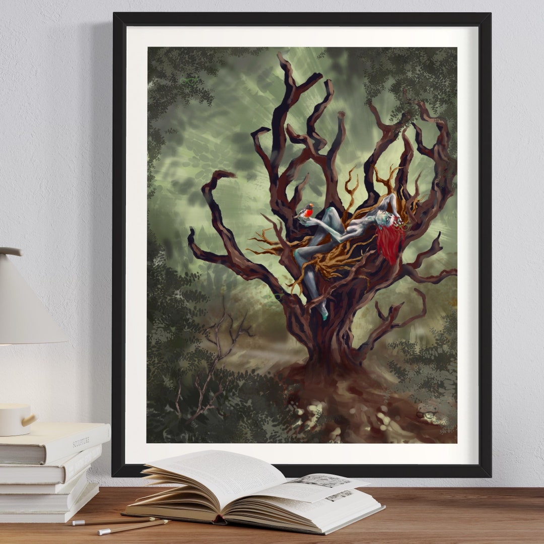 Nest Landscape Print | Wall Decor | Art Print | Illustration | Art Gift ...