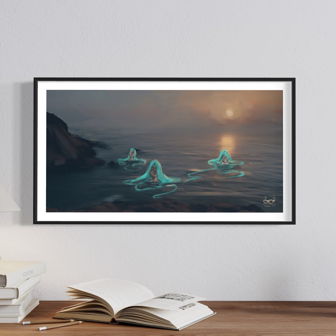 Sirens Print | Wall Decor | Art Print | Illustration | Art Gift ...