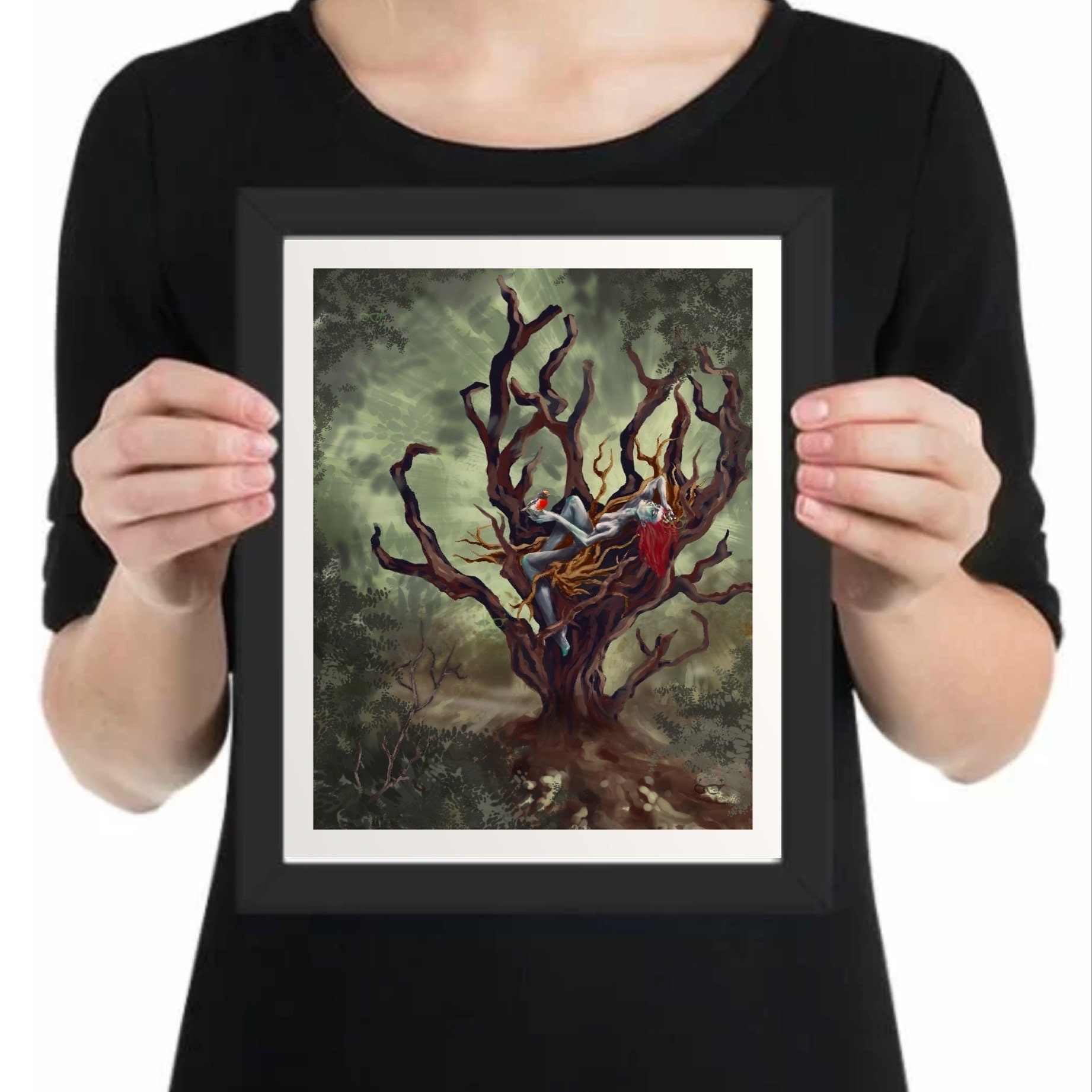 Nest Landscape Print | Wall Decor | Art Print | Illustration | Art Gift ...