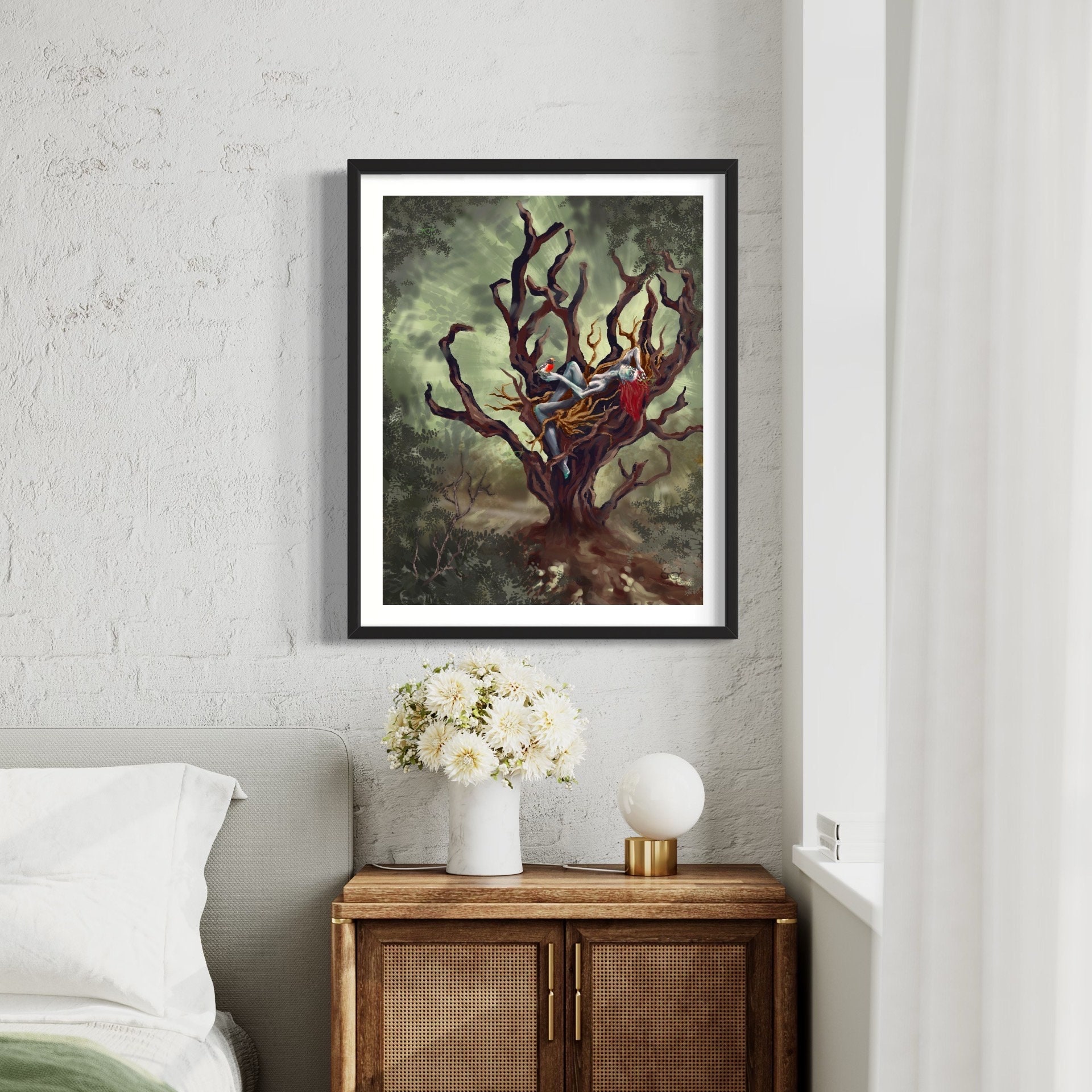 Nest Landscape Print | Wall Decor | Art Print | Illustration | Art Gift ...