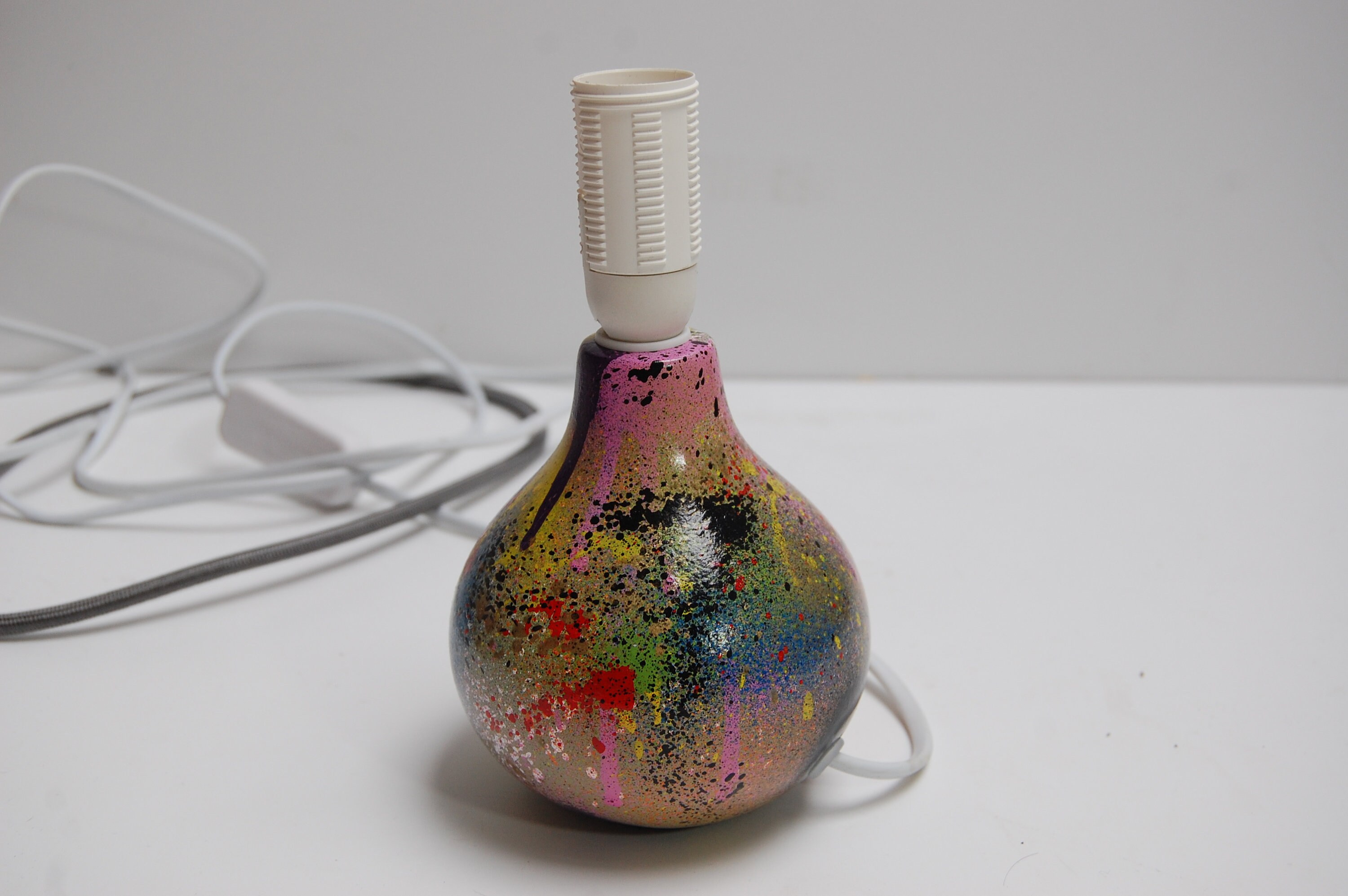 Graffiti Lamps 4 Variations Available Street Art Urban Table | Etsy