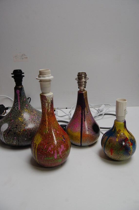Table Lamps Graffiti Lamps 5 variations available street art urban ...
