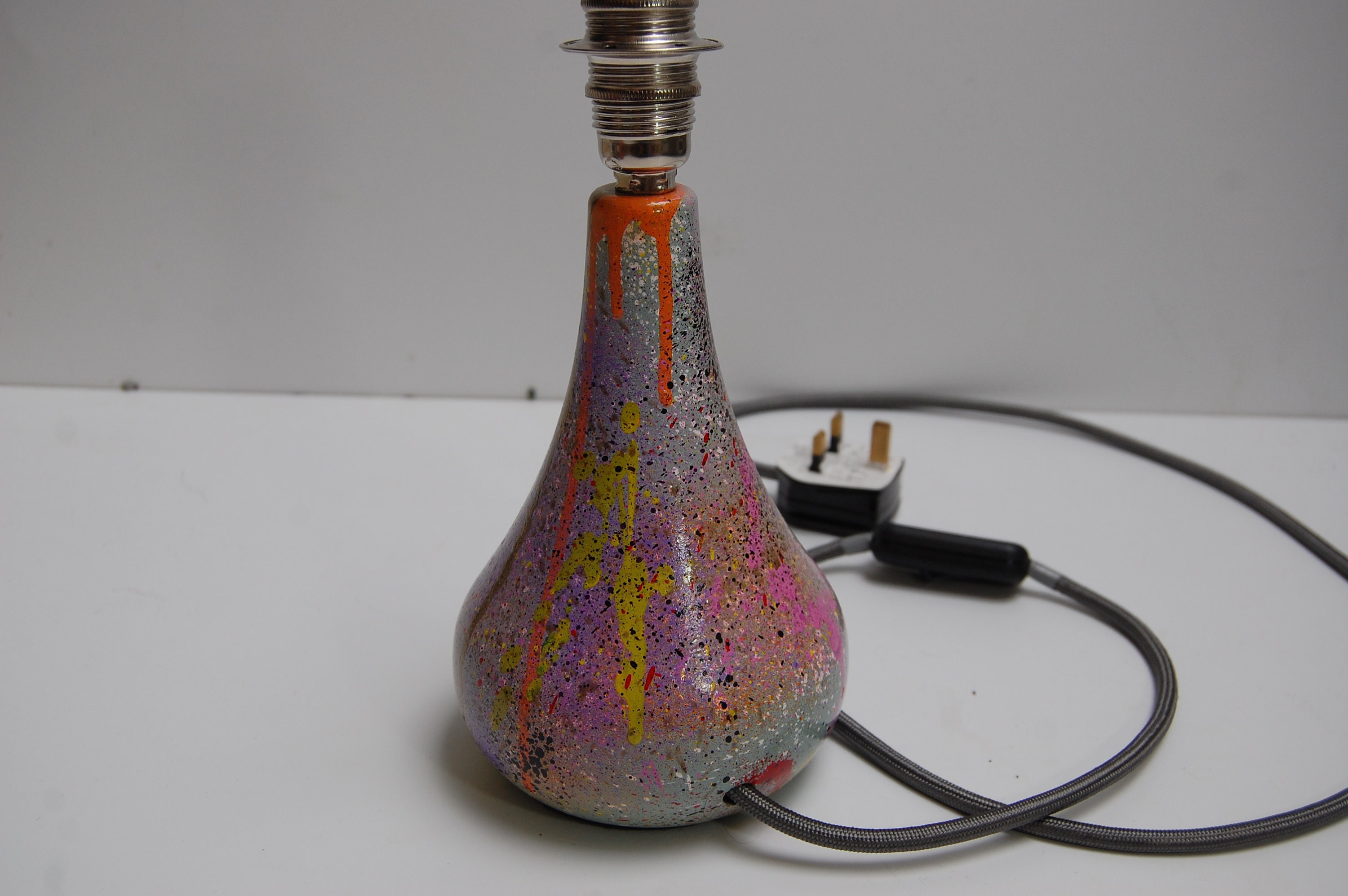 Graffiti Lamps 4 Variations Available Street Art Urban Table | Etsy