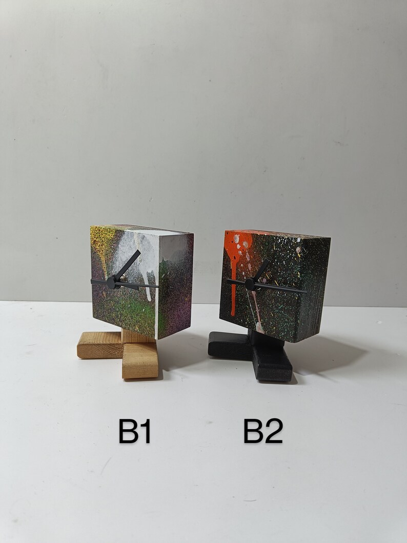 Bespoke Handmade Graffiti Street Art Clock 4 Leg Shapes - Etsy