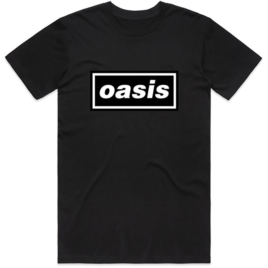 Oasis Black Decca Logo T Shirt Official Tee M L Xl Etsy