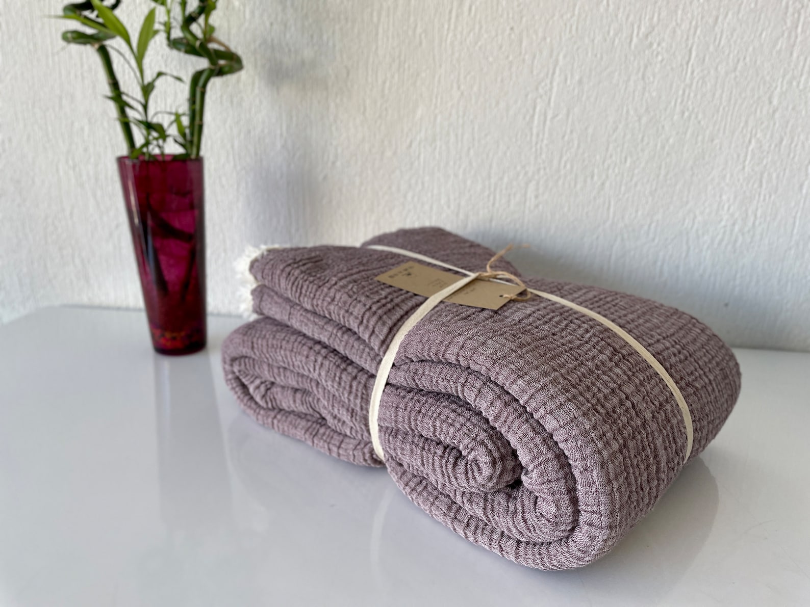 Cozy Muslin Blanket, 100% Cotton Muslin Comfort Bedspread, Made in ...