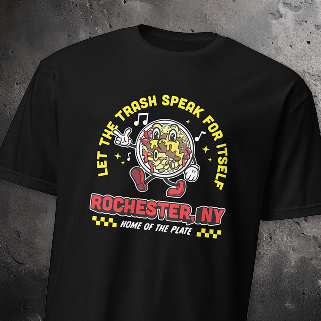 Rochester Garbage Plate Mascot T-shirt - Etsy