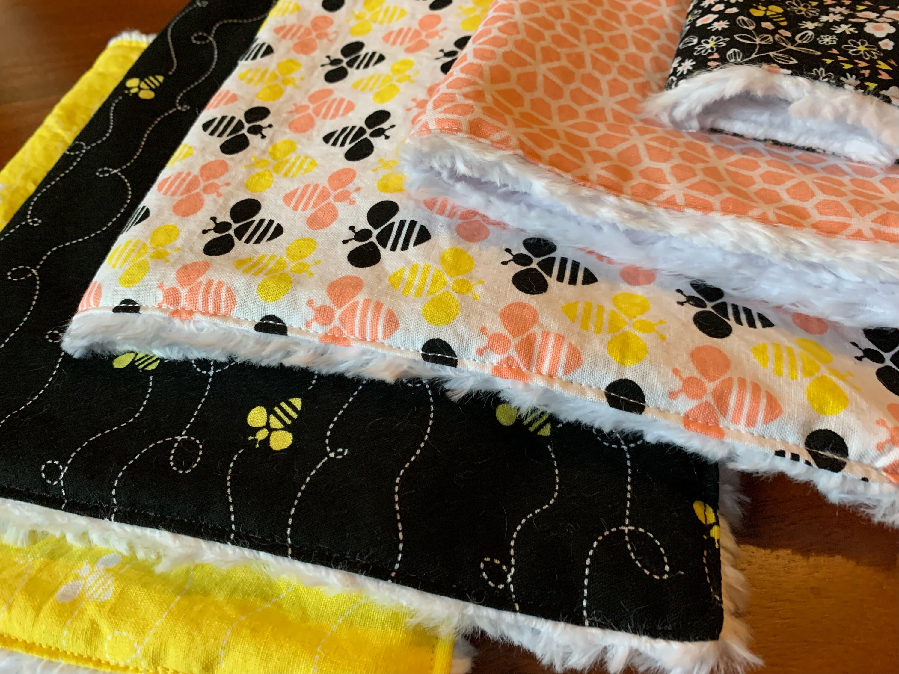 Bumble Bee Burb Cloths, Baby Shower Gift, Baby Gift, Gender Neutral ...