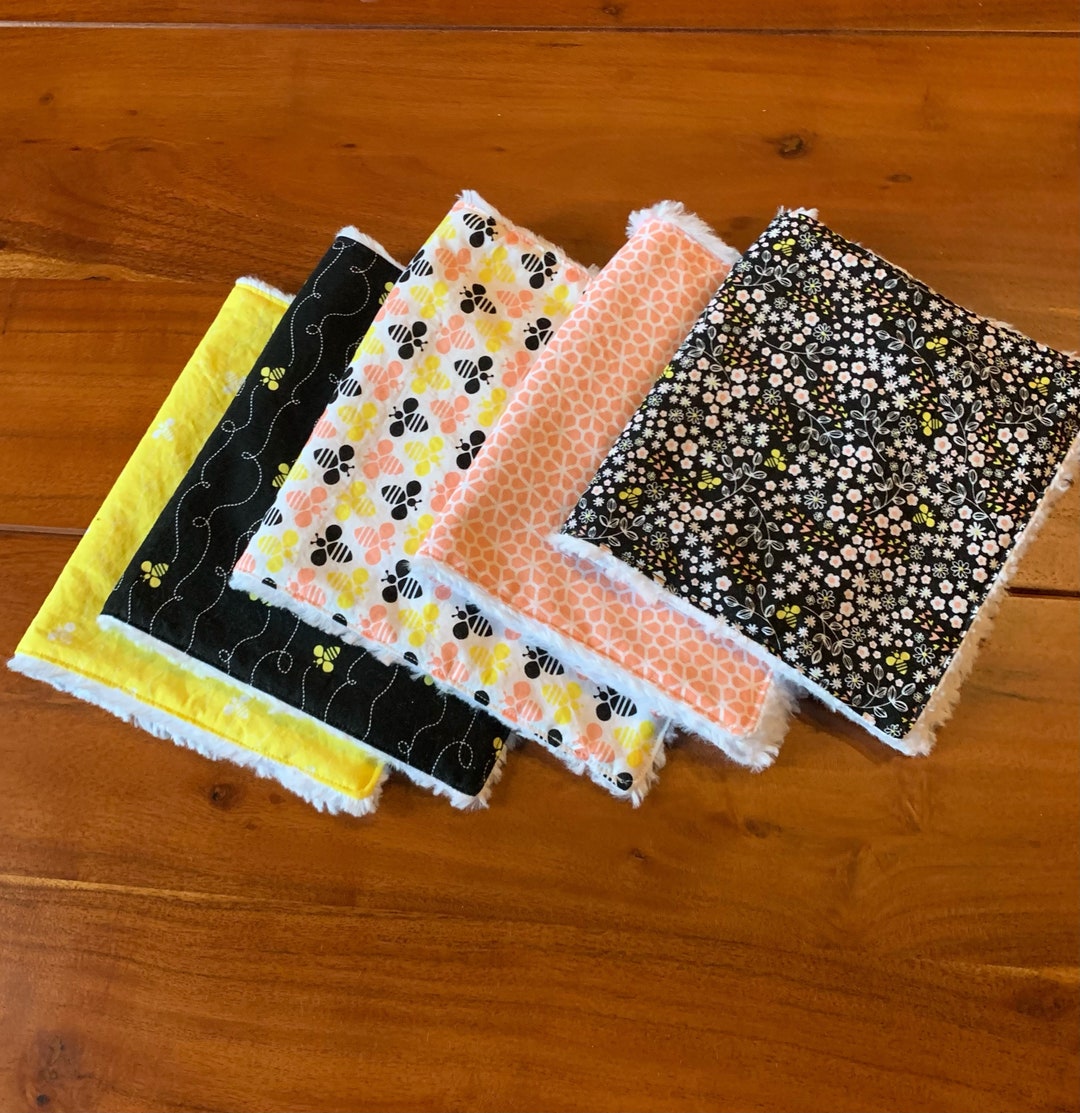 Bumble Bee Burb Cloths, Baby Shower Gift, Baby Gift, Gender Neutral ...