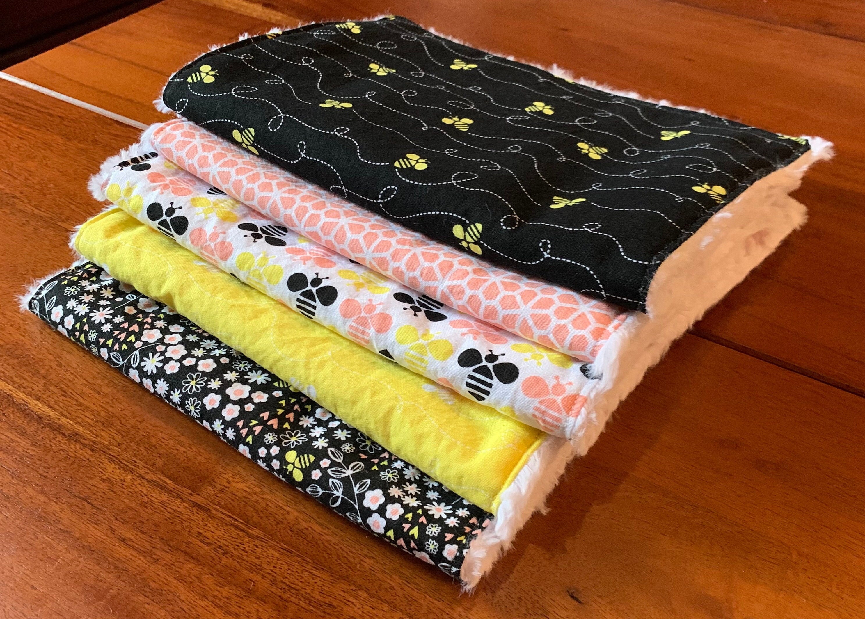 Bumble Bee Burb Cloths, Baby Shower Gift, Baby Gift, Gender Neutral ...