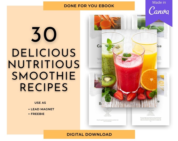 30 Day Smoothie Challenge With Recipes Healthy Eating - Etsy Canada