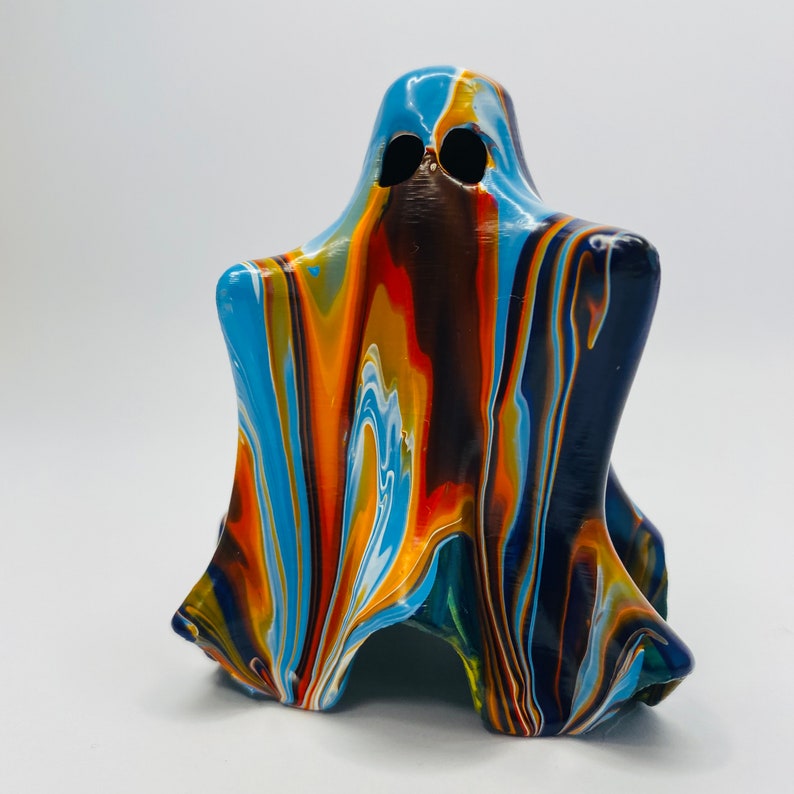 Pretty Ghost Statue | Ghost Figurine | 3D Halloween Decor | Colorful ...