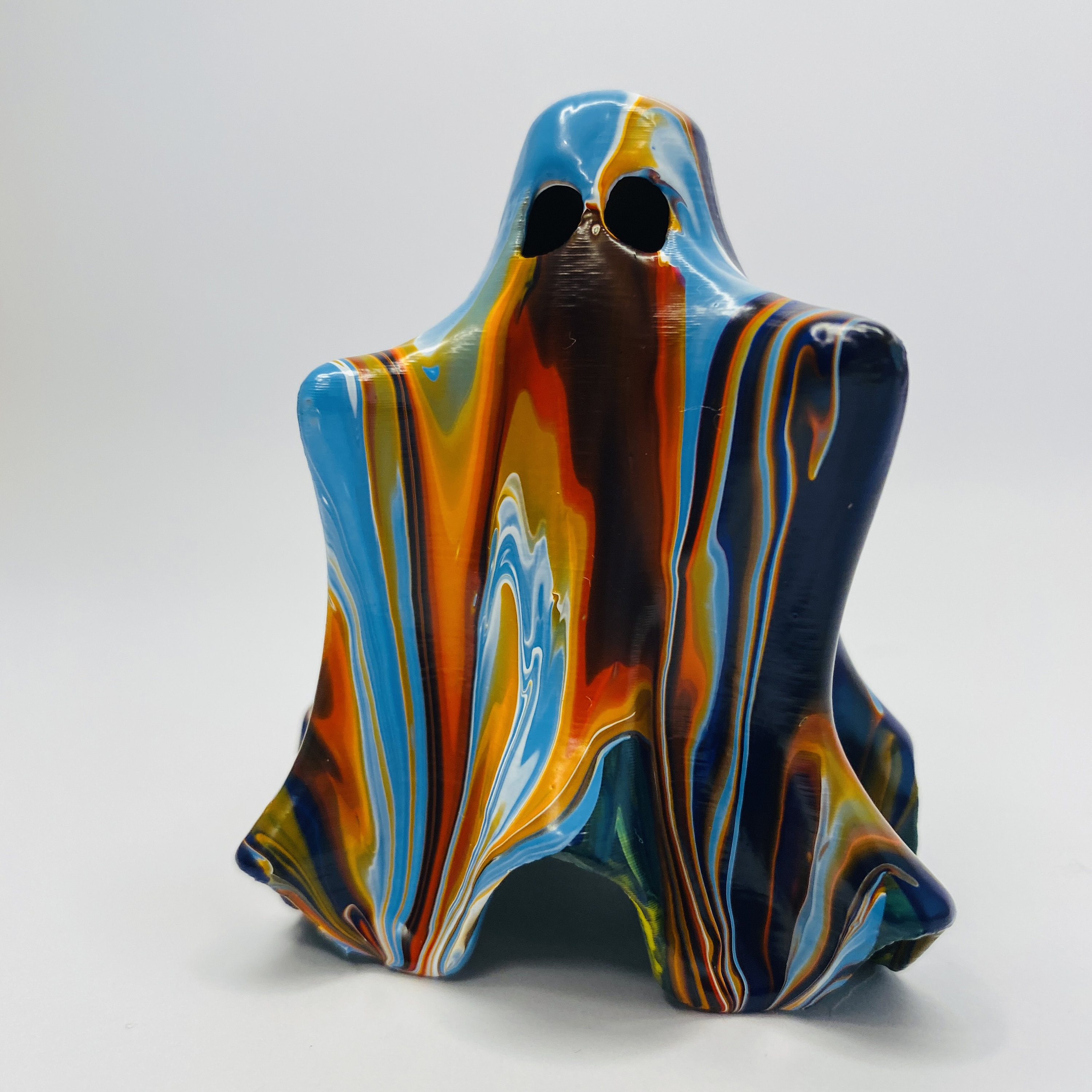 Pretty Ghost Statue | Ghost Figurine | 3D Halloween Decor | Colorful ...