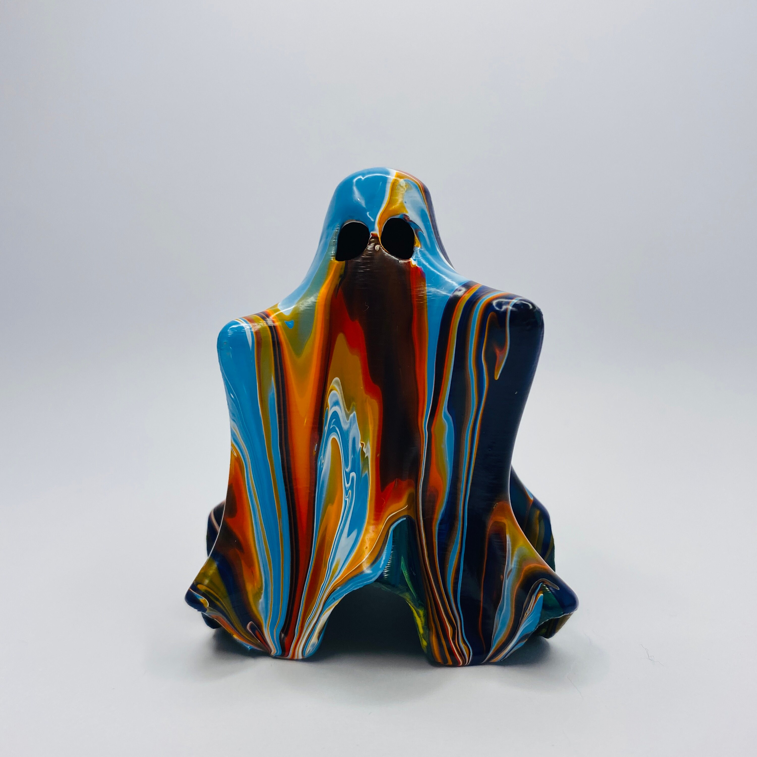 Pretty Ghost Statue | Ghost Figurine | 3D Halloween Decor | Colorful ...