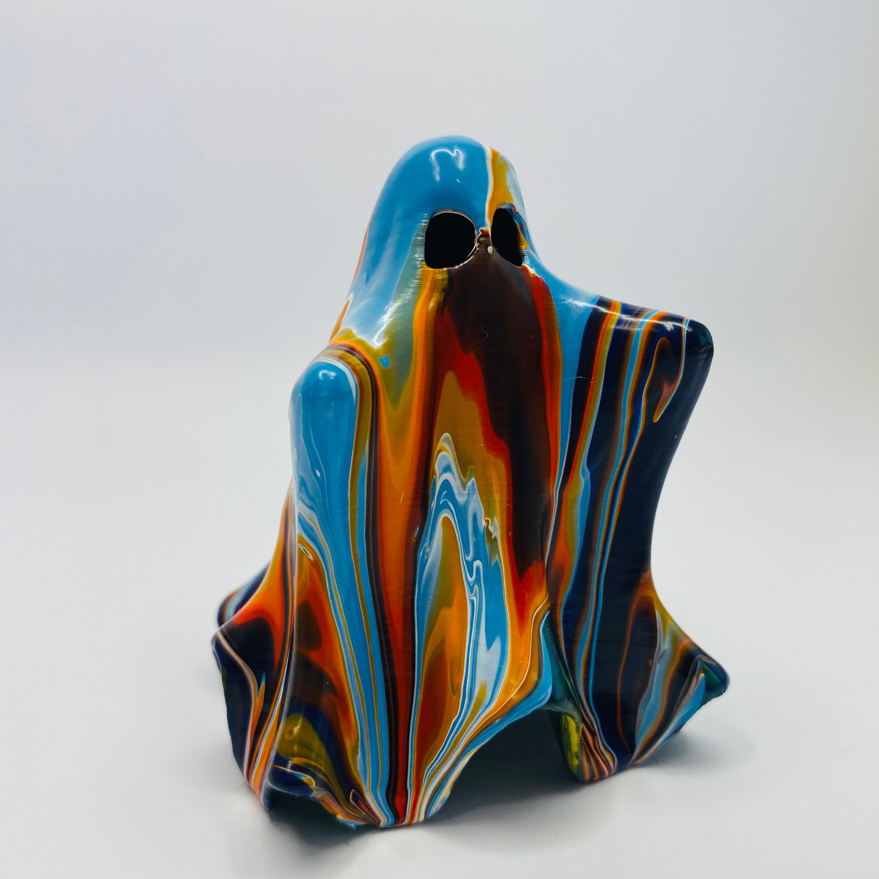 Pretty Ghost Statue | Ghost Figurine | 3D Halloween Decor | Colorful ...