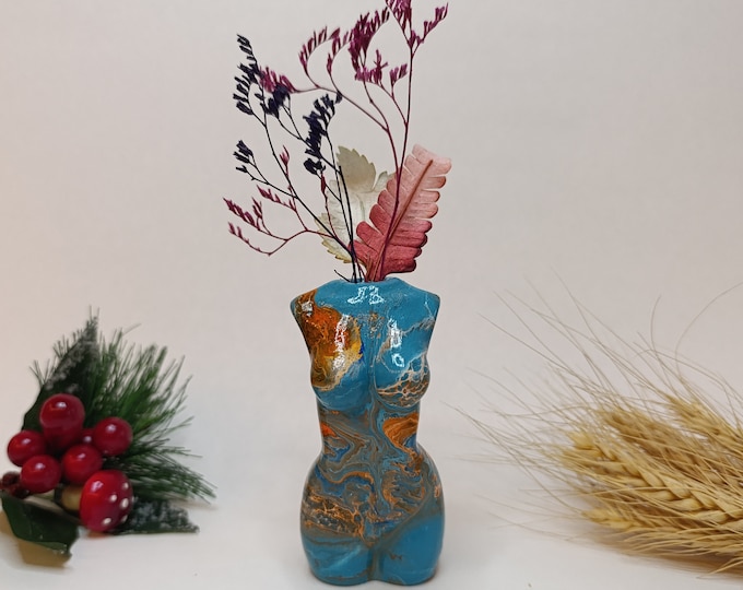 Unique Planter, Female Body Vase Decorated and Painted by Hand - Etsy