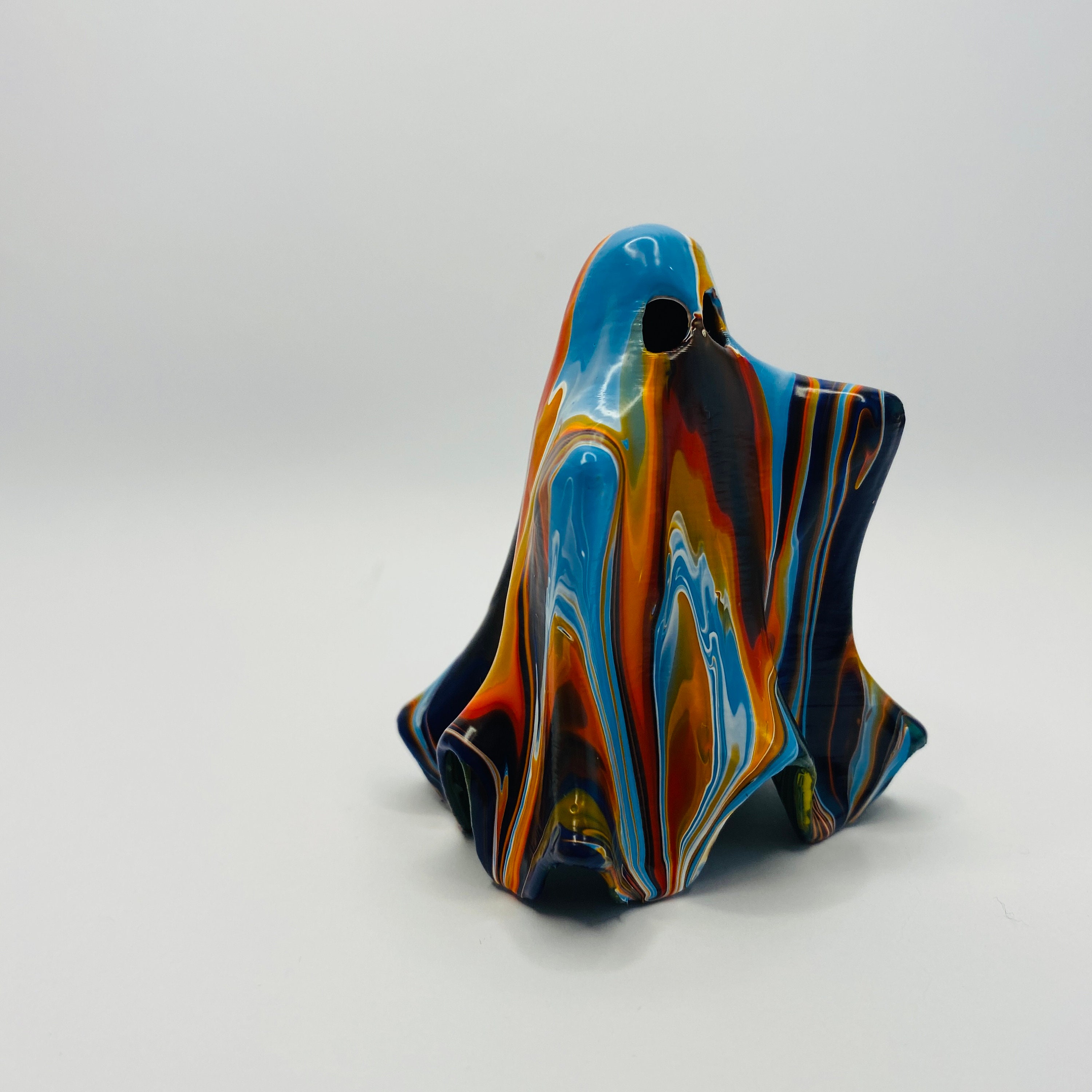 Pretty Ghost Statue | Ghost Figurine | 3D Halloween Decor | Colorful ...